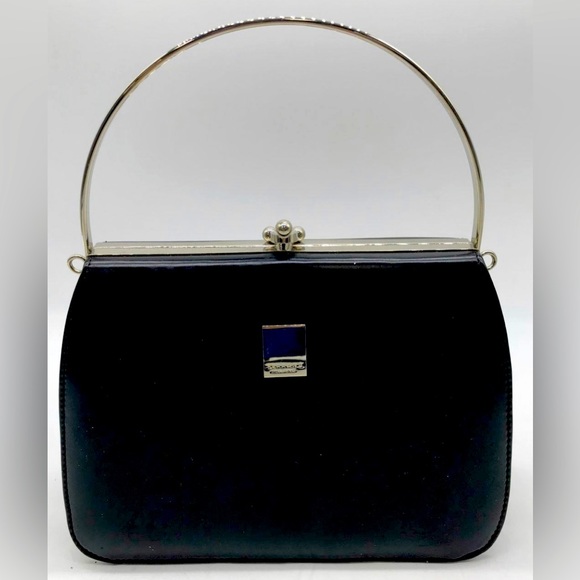 Ferrano Milano | Bags | Ferrano Milano Black Structured Black Leather ...